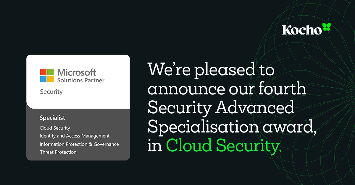 Kocho Attains Microsoft Advanced Specialisation In Cloud Security